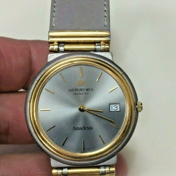 Vintage Raymond Weil Model 9182 Amadeus Watch, Gray dial, excellent ...