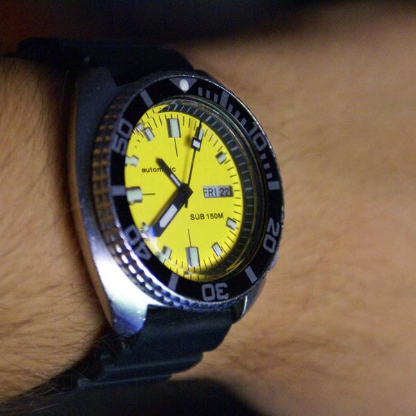 FS: Custom Seiko Yellow SOXA/DOXA 6309 Mod - REDUCED | WatchCharts ...