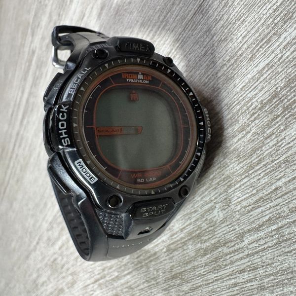 Timex Ironman Triathlon Watch Solar Powered WR 200M 50 Lap Indiglo ...
