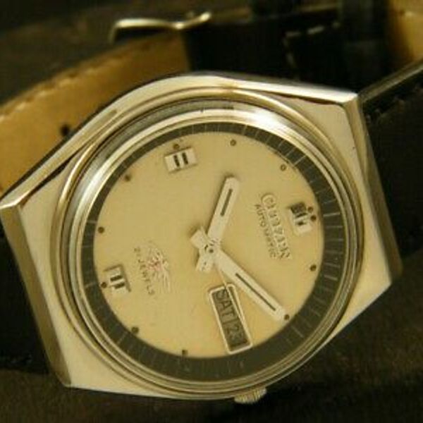 VINTAGE CITIZEN AUTO ORIGINAL DIAL 8200A JAPAN MEN'S D/D WATCH 315 ...