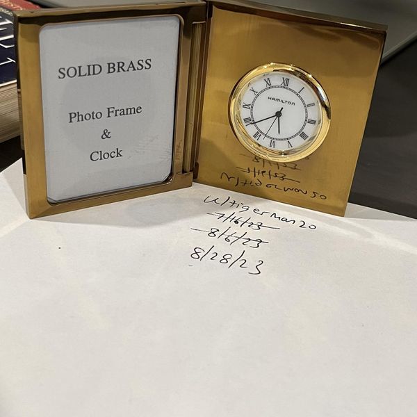 [WTS] Hamilton Desk Clock | WatchCharts Marketplace