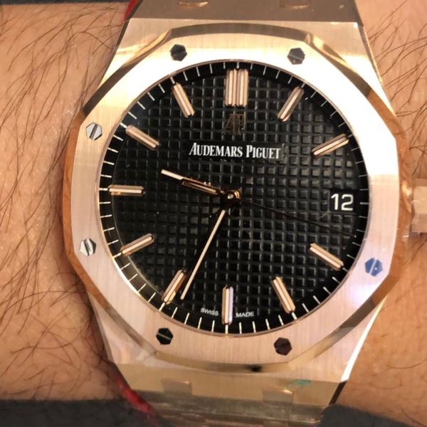 FS: New Audemars Piguet 15500 Rose gold Black dial | WatchCharts ...