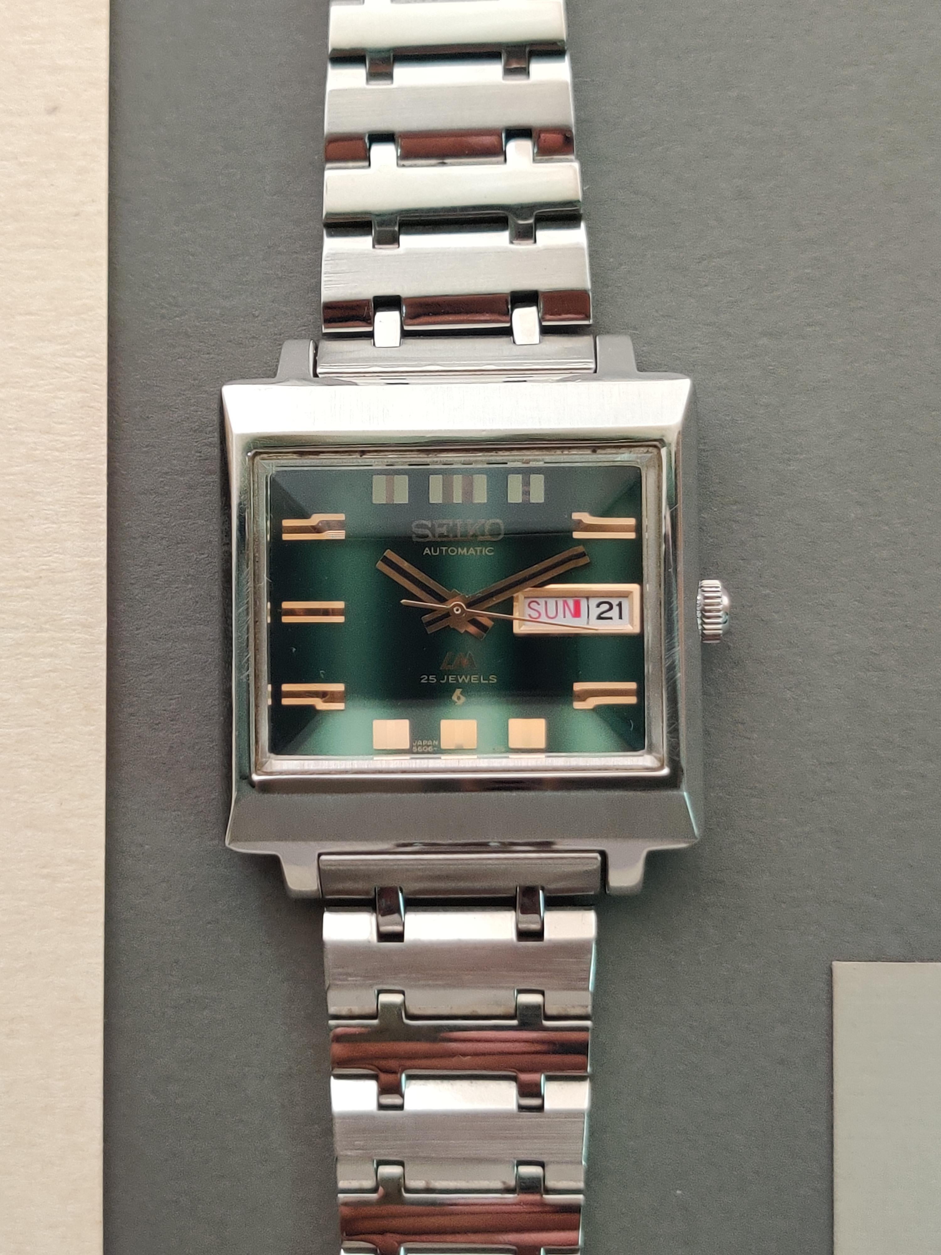 [WTS] '72 Seiko Lord Matic Emerald Green TV Dial - 5606-5080 - Faceted ...