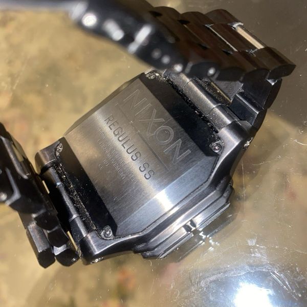 Nixon Regulus SS Mens Digital Watch All Black Quartz 100m | WatchCharts ...