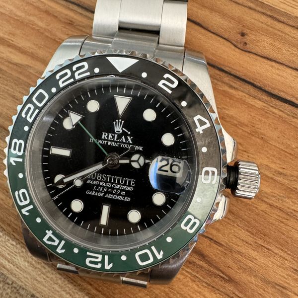 FS Relax GMT Submariner - Rolex Sprite Spoof Watch Seiko Mod ...