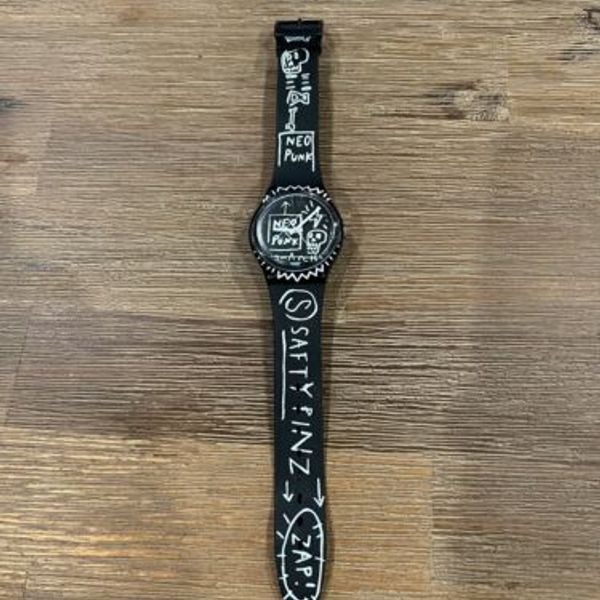 SWATCH ‘BAD TRIP’ (GB206) SKULL - NEO PUNK Jean-Michel Basquiat Style ...