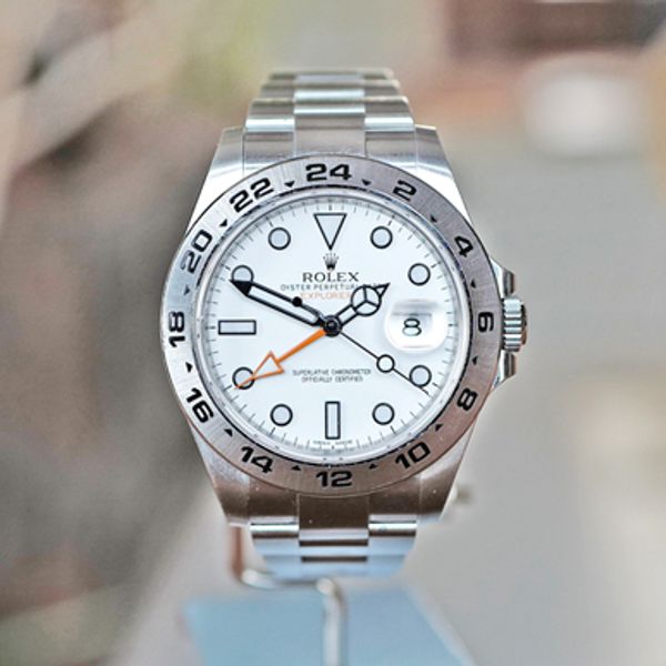 FS ROLEX Explorer II GMT White Dial "POLAR" Steel 42mm Ref. 216570 ...