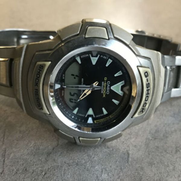 Casio G Shock G-200 Modul 2387 Black Dial Analog Digital Quartz Watch B ...