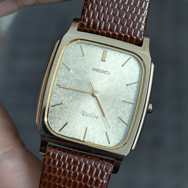 [WTS] Seiko Dolce ref. 8N41-5070 Gold-flake Dial & Tungsten Carbide Case for $225 | WatchCharts ...