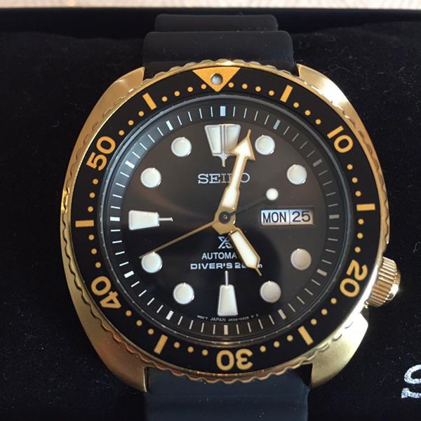 [WTS] Seiko Turtle Prospex SRPC44 Gold Tone - New | WatchCharts