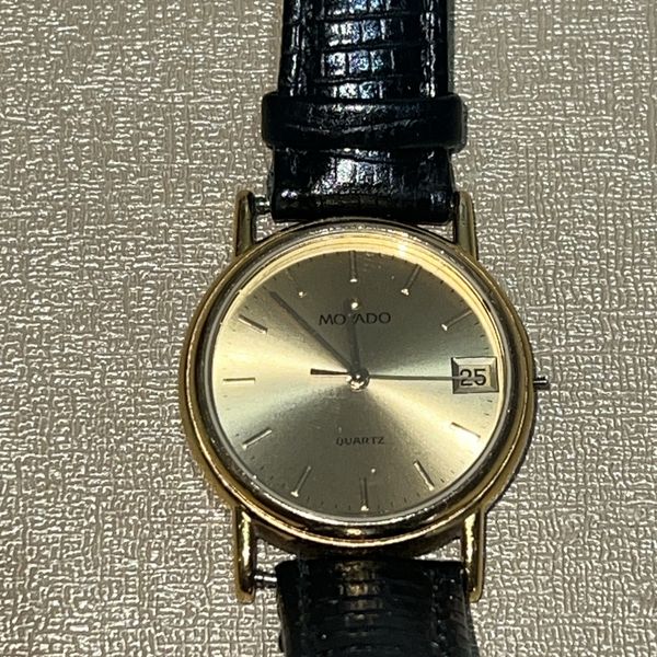 NOT TESTED MISSING CROWN SEE PICS Vintage Movado Swiss Made Gold Tone ...