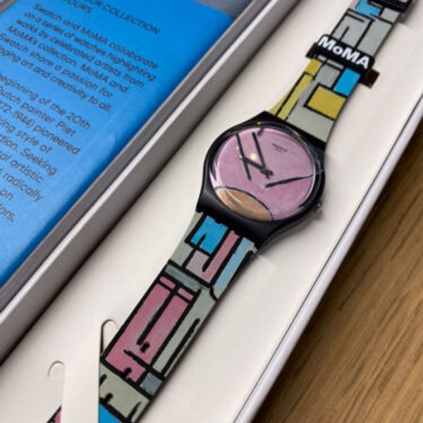 Swatch ART Artist MOMA GZ350 Limited Edition BY PIET MONDRIAN | WatchCharts
