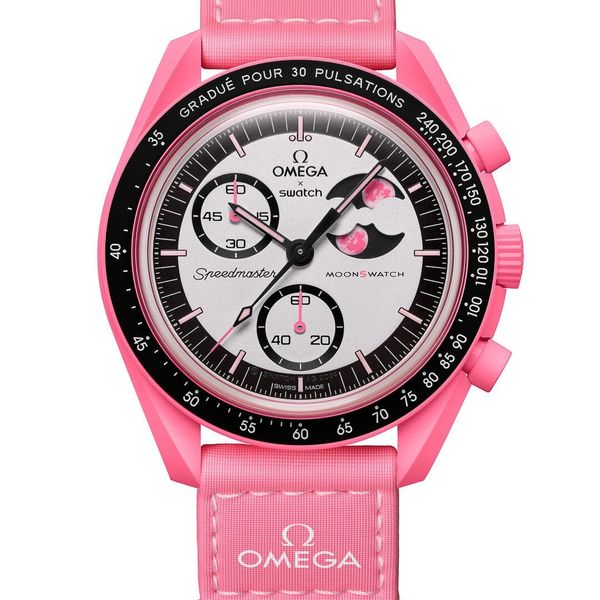 OMEGA X SWATCH Moonwatch Mission To The Pink Moonphase Quality ...