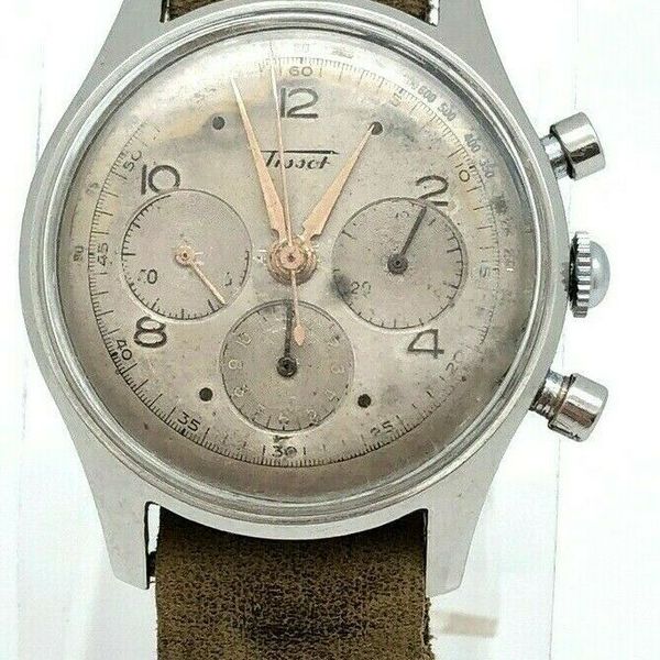 TISSOT 6216 CHRONOGRAPH Original Dial 35mm Lemania CH27 Pre Omega 321 ...