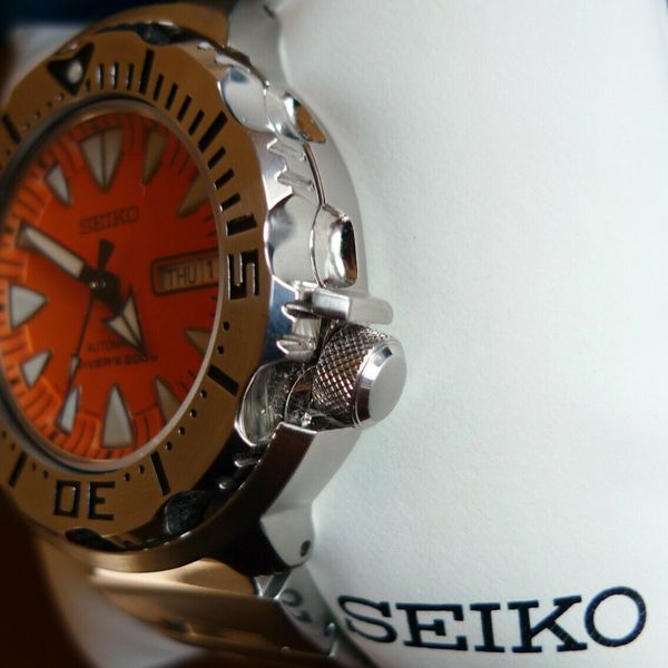 Seiko 2nd Generation Orange Monster SRP309 Diver's Watch Full Set MINT ...