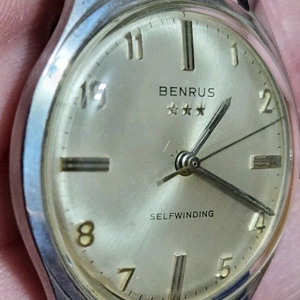 Vintage Benrus Men's Wrist Watch Automatic 31.5mm Runs Good Stainless ...