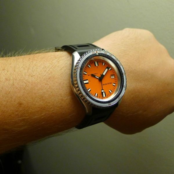 SOLD: Seiko Orange SOXA with Sapphire Crystal ( skx007 ) | WatchCharts ...