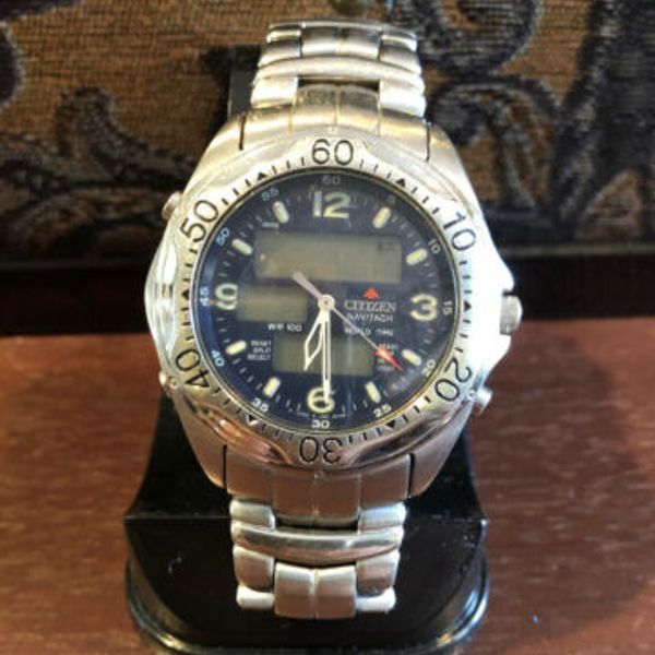 Citizen Promaster Navitach World Time WR 100 Mens Watch Vintage ...