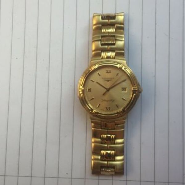 LONGINES FLAGSHIP QUARTZ-L5 651 2-GOLD PLATED-IN F.W.O-NEW BATTERY ...