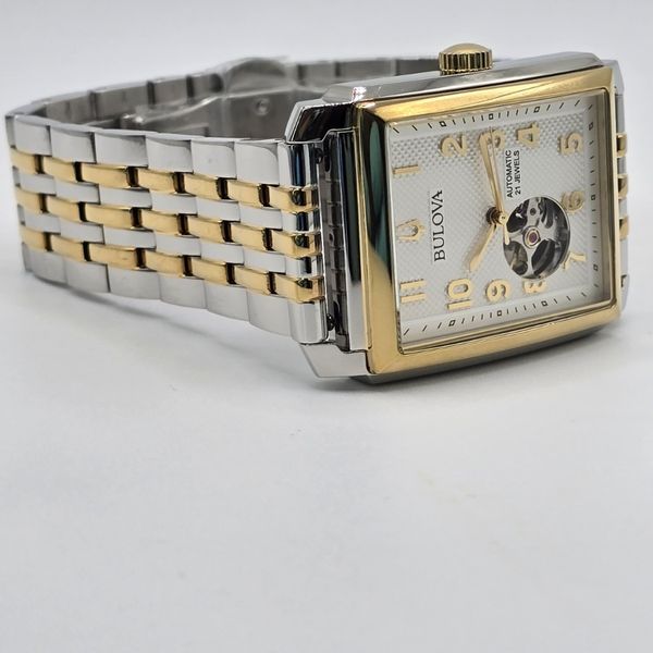 Bulova Men's Classic Automatic Silver Skeleton Stainless Steel Watch ...