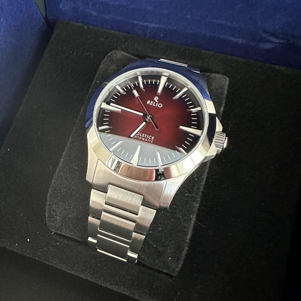 [WTS] Relio Solstice 38mm Red Dial Automatic | WatchCharts Marketplace