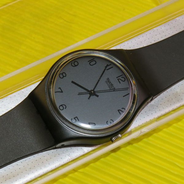 1985 Swatch - Blackout - GB105 - NEW & Original Packaging | WatchCharts ...