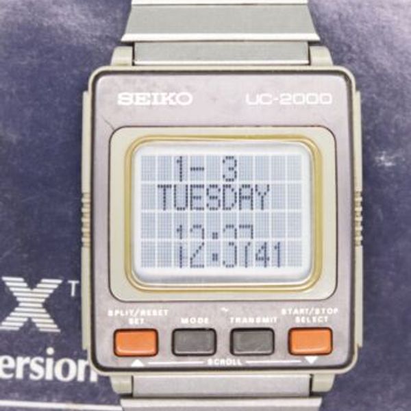 Seiko Datagraph 2001 Watch Complete UC-2000 UC-2301 Time-Trax Apple II ...