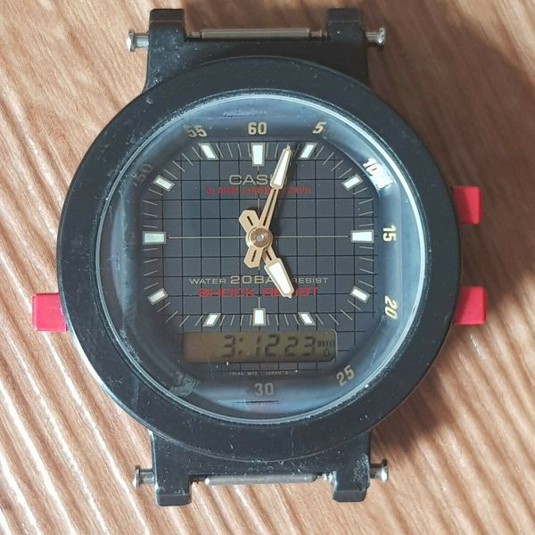 Casio G-Shock Japan Alarm Chrono 20 Bar 380 AW-550 Digital Watch ...