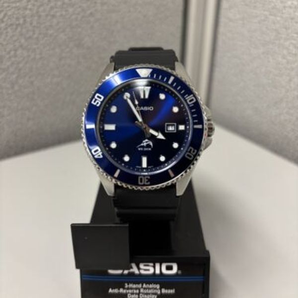 Casio Marlin Duro Diverâ s Watch Blue MDV-106B-2AVCF | WatchCharts ...