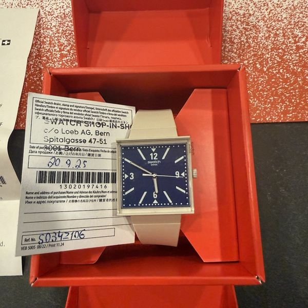 RARE Swatch What IF TARIFFS? 39% Switzerland Exclusive With Card ...
