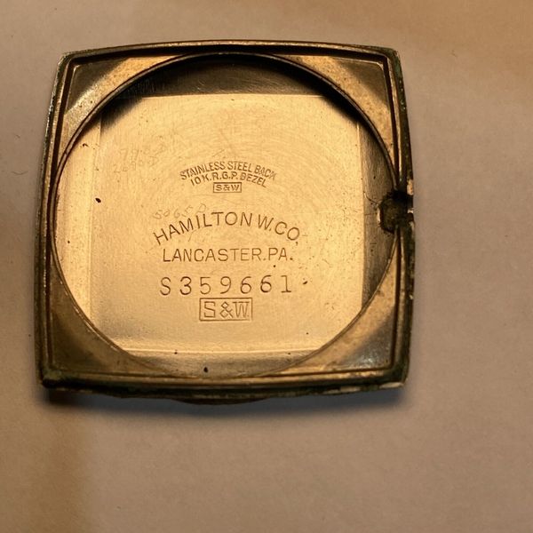 Working 17J Hamilton 673 Cal Unusual Shape Men's Wristwatch 10K Rolled ...