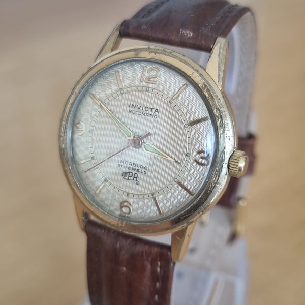 BEAUTIFUL, VERY RARE VINTAGE INVICTA ROTOMATIC MEN'S WRISTWATCH ...