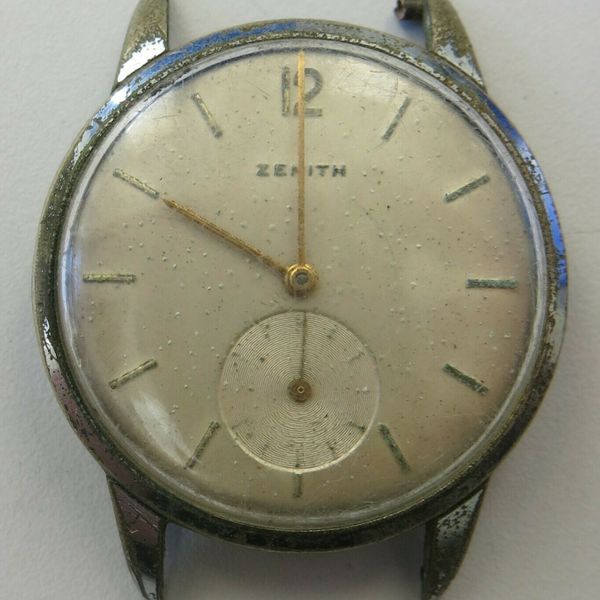 Vintage Zenith 1950's Subsidiary Seconds Manual Men's Wristwatch Cal ...