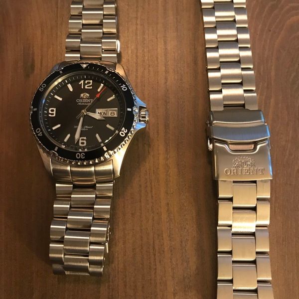 Orient Mako II Black Dial with Strapcode Endmill Bracelet | WatchCharts ...