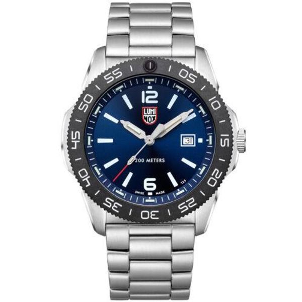 ルミノックス Luminox Watch Men Pacific Diving Quartz Swiss Dial Blue Silver ...