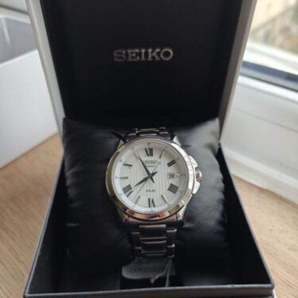 Seiko Premier Solar Sapphire mens watch SNE453P1 A1 mint complete ...