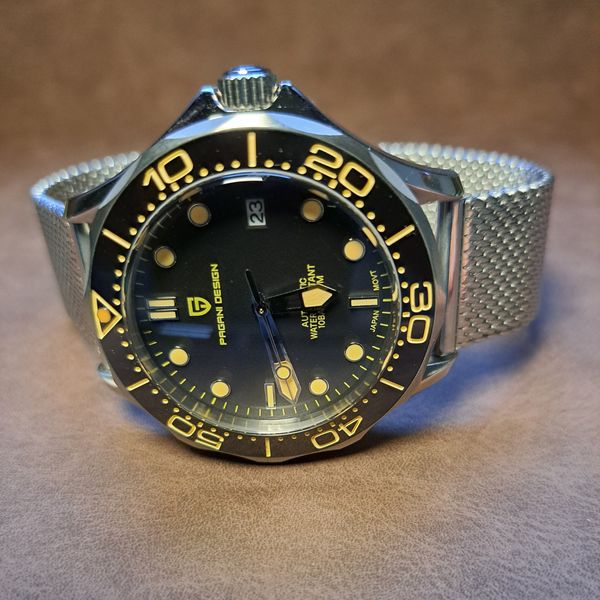 Pagani Design 007 Homage Mechanical Stainless Steel Watch Vintage Feel ...