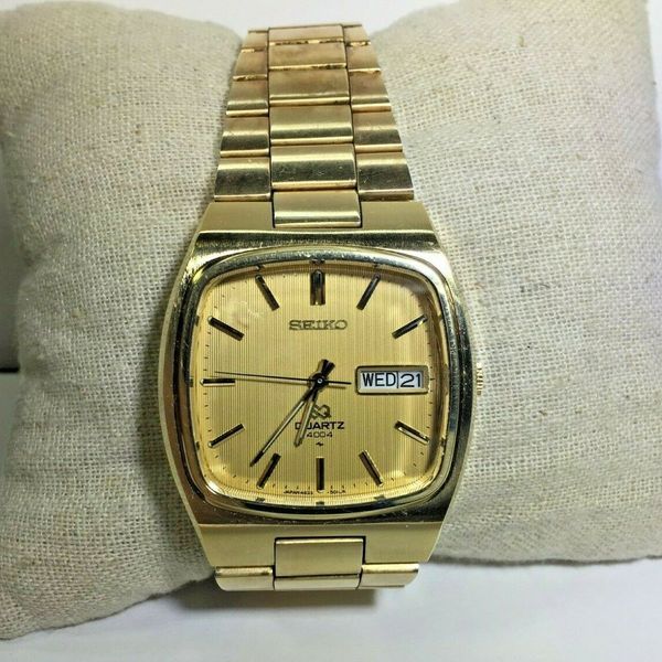 Rare 1970's SEIKO SQ Quartz Watch 4004 Model #4633-5019 Working New ...