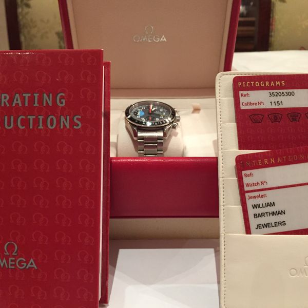 FS OMEGA Speedmaster Triple Date Chronograph Ref. N°: 35205300 Caliber ...