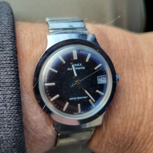 1978 Timex Viscount 46650 10878 automatic watch. Runs well ...
