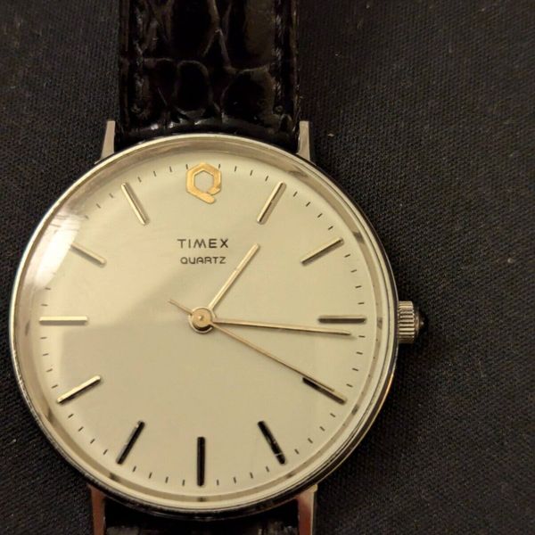 Vintage Timex Q Quartz Mens Watch, in excellent condition | WatchCharts ...