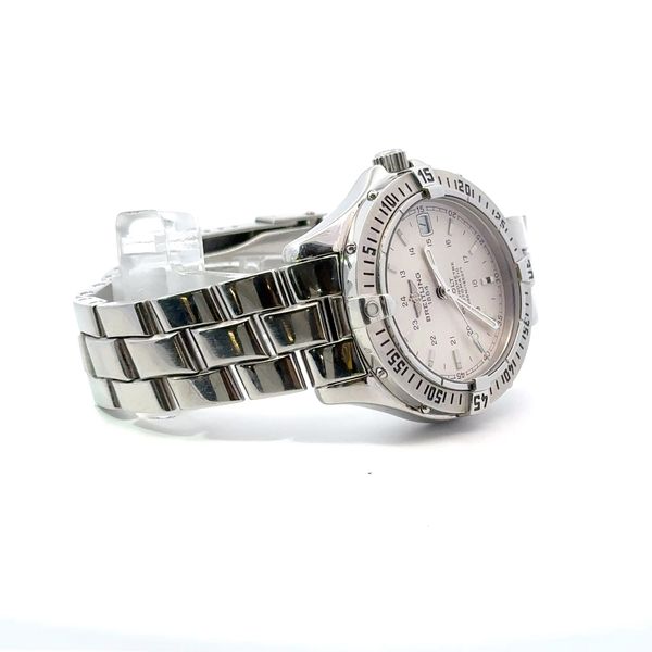 Breitling Colt Stainless Silver Dial Automatic Watch A17350 w/ Box ...
