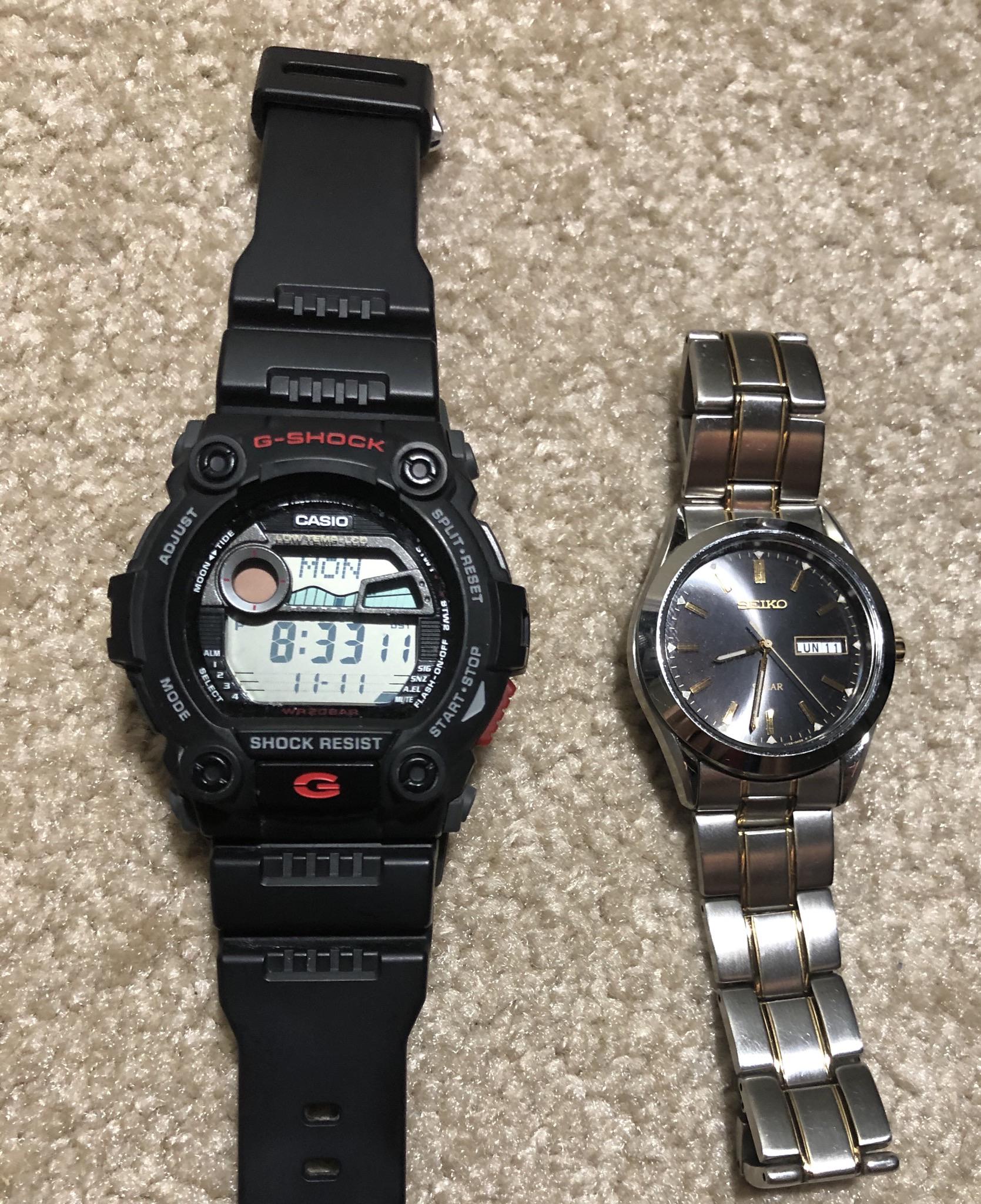 [WTS] Seiko Solar quartz and Casio G7900-1 Tide Dual Time | WatchCharts