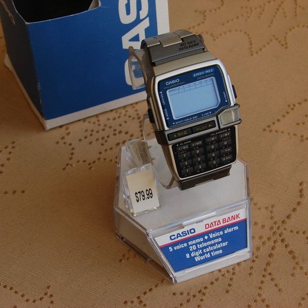 Vintage CASIO DBC V500 Calculator Watch with Voice Recording Feature ...