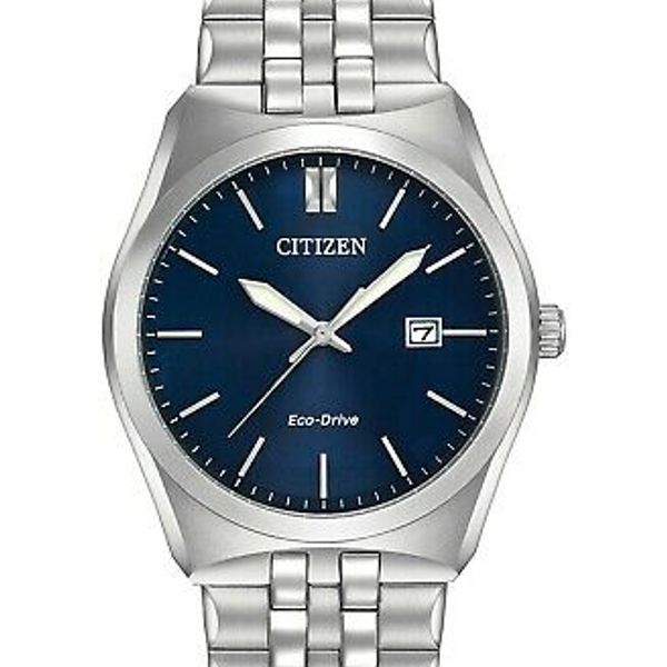 Citizen Eco-Drive Blue Dial Stainless Steel Men's Watch BM7330-59L ...