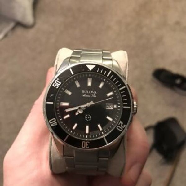 Bulova Men's 98B203 Stainless Steel Watch - Marine Star. New battery ...