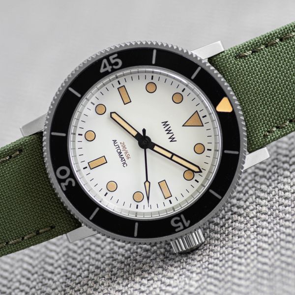 FS: Manchester Watch Works (MWW) White Dial Iconik 3 Automatic Dive ...