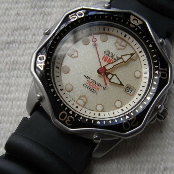 RARE CITIZEN OXY AIR DIVERs 200m 6218-l12228 | WatchCharts