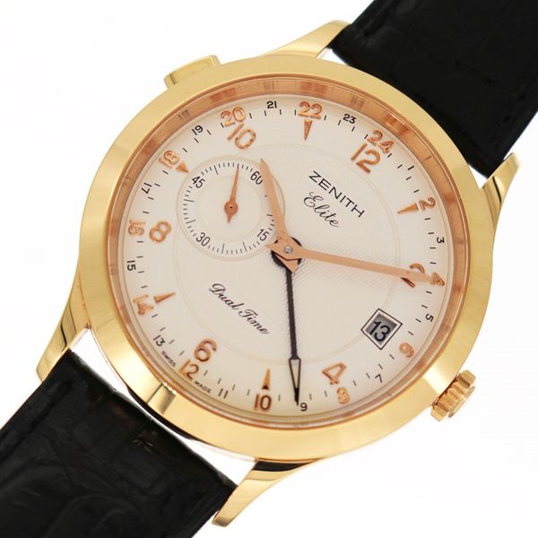 Zenith ZENITH Elite Dual Time 18.1125.682 / 02.C490 Silver Watch [Used ...