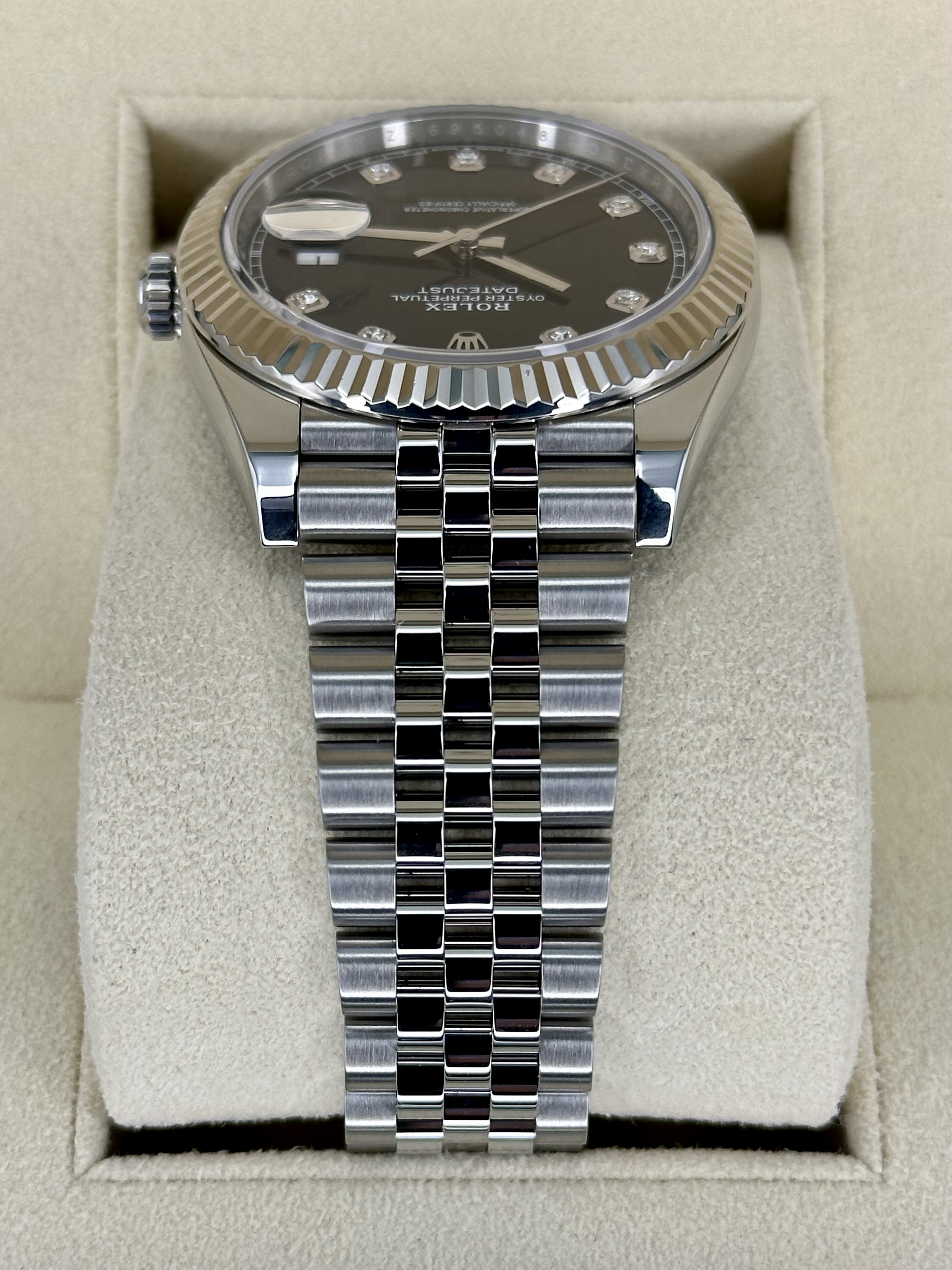 FSOT:2021 Rolex Datejust 41mm 126334 Stainless Steel Jubilee Black ...